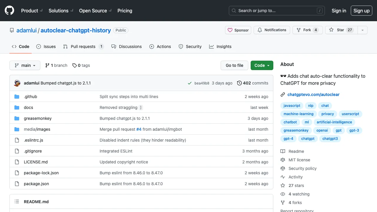 Autoclear ChatGPT History - BestofAI